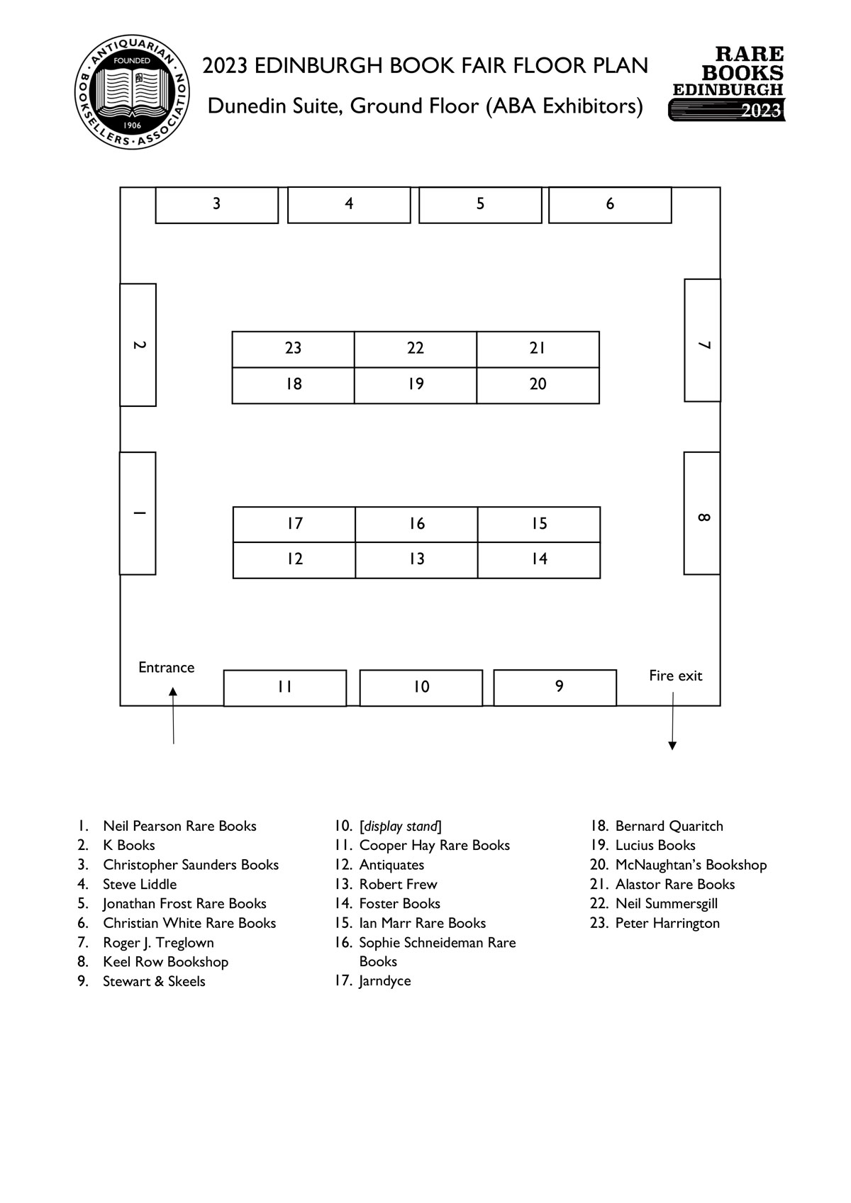 Rare Books Edinburgh 2023